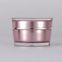 China 15g 30g 50g 75g Luxury Round bevel shape Empty Acrylic Cream Jar Cosmetic Packaging For Cosmetic With Lid for sale