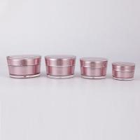 China 15g 30g 50g 75g Luxury Round bevel shape Empty Acrylic Cream Jar Cosmetic Packaging For Cosmetic With Lid for sale