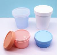 China Mono Material PP Cosmetic Jar 50ml 100ml 200ml 250ml Ice-cream Cup Shape Personal Care Jar for sale