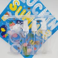 China Pump Spoon Dropper Funnel Customized PVC Wash Bag For Cream Jar Travel Spray Bottle for sale