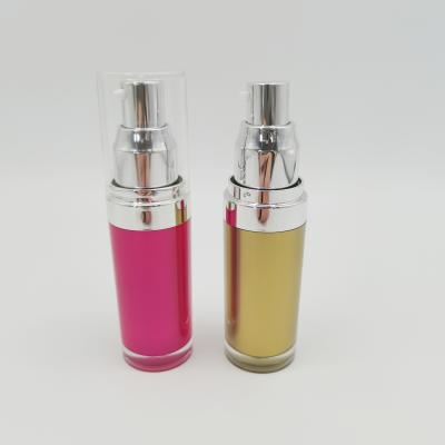 China PMMA Round Shape Acrylic Lotion Bottle 15ml 30ml 50ml 100ml 120ml for sale