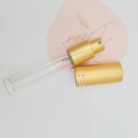 China 10ml 15ml 20ml 25ml 30ml Tube Glass Bottle With Aluminum Perfume Sprayers for sale