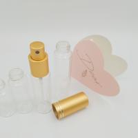 China 10ml 15ml 20ml 25ml 30ml Tube Glass Bottle With Aluminum Perfume Sprayers for sale