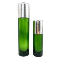 China Round Cosmetic Pump Bottle Luxury Empty Containers 50ml 120ml Acrylic for sale