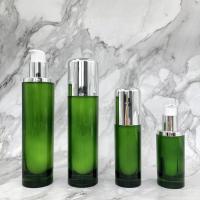 China Round Cosmetic Pump Bottle Luxury Empty Containers 50ml 120ml Acrylic for sale