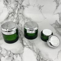 China Green Eco Friendly Cosmetic Packaging 50g 100g Metallized Jars For Skin Care Products for sale
