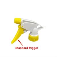 China Rotary 28/400 Plastic Trigger Sprayer Pump Head Long Twist Open 1.0ml for sale