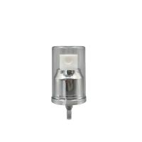 China 0.12ML Perfume Fine Mist Sprayer 20/410 Double Wall Silver Metallized Cap for sale