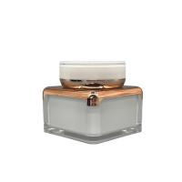 China Square type round edge design Acrylic cream jar 30g, 50g  XY2202 for sale