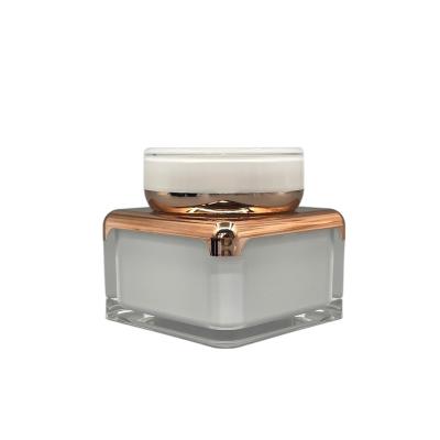 China Square type round edge design Acrylic cream jar 30g, 50g  XY2202 for sale