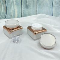 China Square type round edge design Acrylic cream jar 30g, 50g  XY2202 for sale