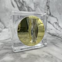 China Square type round edge design Acrylic cream jar High - grade Mirror cover 30g, 50g  XY2201 for sale