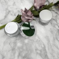 China Eco Friendly Plastic Cosmetic Jars 10g 15g Diamond Spherical Inner Silk Screening for sale