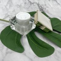 China Jade Surface Plastic Cream Jars 30g 50g Containers metallized For Cosmetics for sale