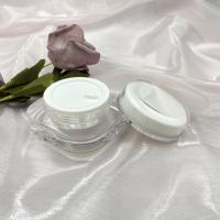 China Versatile Square Plastic Cosmetic Jars Cream Packaging 15g 30g 50g With Round Cap for sale