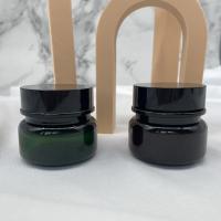 China PET Amber Plastic Cosmetic Jars 30g 50g Round Silk screening for sale