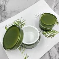 China 15g 30g 50g 75g Luxury Round bevel shape Empty Acrylic Cream Jar Cosmetic Packaging For Cosmetic With Lid for sale