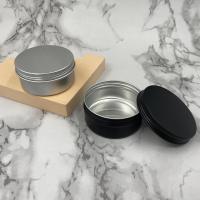 China Matt Black Aluminium Tin Jars 150ml Customized Color leakproof for sale