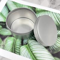 China Small 60ml 80ml Aluminium Tin Jars Round Edge Screw Twist Top For waxes for sale