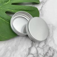 China Small 60ml 80ml Aluminium Tin Jars Round Edge Screw Twist Top For waxes for sale