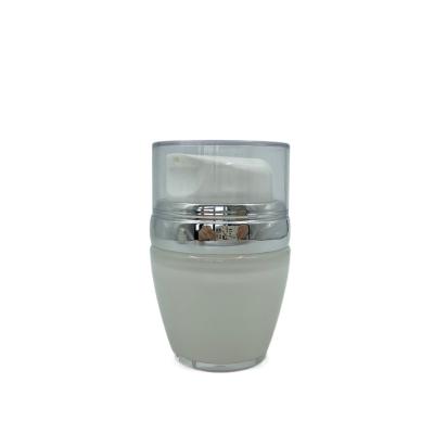 China Replaceable Airless Pump Cream Jar Cosmetic Containers 30g 50g Customized Color for sale