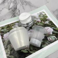 China Replaceable Airless Pump Cream Jar Cosmetic Containers 30g 50g Customized Color for sale