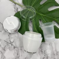 China Refill Airless Cosmetic Packaging 30g 50g Acrylic Jars For Cosmetics for sale