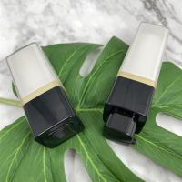 China Rotary Square Airless Bottle 15ml 30ml 50ml Double Wall Silk Screening Matte Packaging Bottle for sale