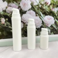 China 10ml 15ml Airless Pump Bottle Snap On White Plastic Screen Printing for sale