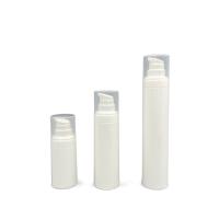 China Round Snap On Airless Pump Bottle Silk Screening 50ml For Cream for sale