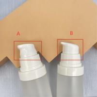China Transparent PP Airless Bottle Pump 30ml 50ml Wooden Pattern Silk Screen for sale