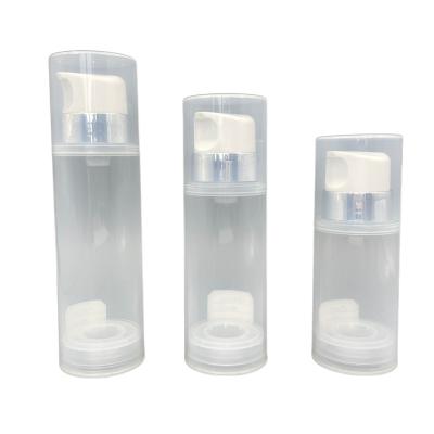 China Lotion 200ml 250ml Airless Pump Bottle Round Shape Big Capacity Offset Printing for sale