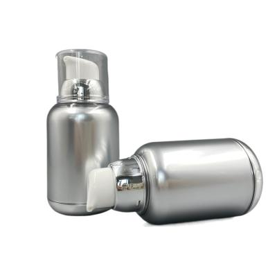China Twist 80ml 100ml Airless Pump Bottles Vacuum PP MS Metallized Round Bottom for sale