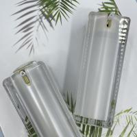 China ABS Square Cosmetic Pump Bottle Packaging Finger Press 100ml for sale
