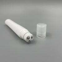 China Three Metal Roller Ball Tube Clear Bottles 7ml 15ml Capacity Diameter 19mm for sale