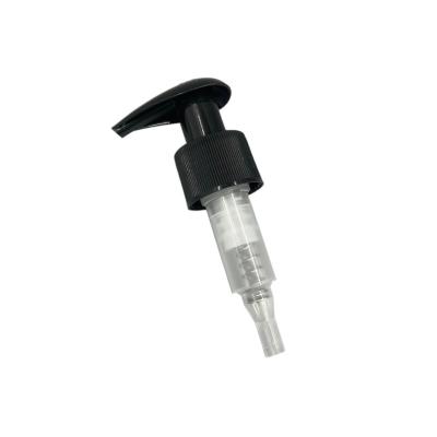 China Black Lotion Dispenser Pump Soap 1.2CC Smooth / Ribbed Closure 28/400 28/415 for sale