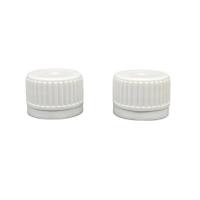 China Tamper Evident PP Screw Cap Cover White 28/410 Ribbed Surface for sale