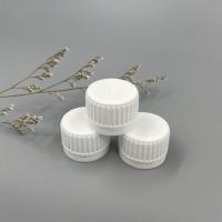 China Tamper Evident PP Screw Cap Cover White 28/410 Ribbed Surface for sale