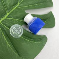 China Waterproof Plastic Disc Top Flip Cap 28/410 Tamper Evidence Push Pull Bottle Tops for sale