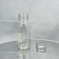 China Non Spill Skin Care Cosmetic Packaging 60ml Glass Bottle With Aluminum Cap for sale