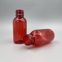 China Against UV Empty Plastic Syrup Bottles 100ml 3.52OZ Round With Tamper Evident Cap for sale