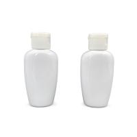 China Oblate Style Plastic PET Pump Bottle Flat 50ml prevent oxygen With Cap for sale