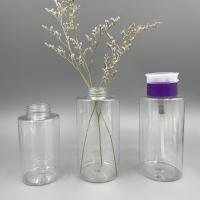 China PET Plastic Nail Polish Remover Pump Bottle Suitable 150ml 180ml Silk Screening for sale
