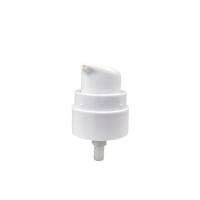 China 0.25ML/T Cream Pump Dispenser 24/400 White AS Clear Cap SS316 Spring Outside for sale