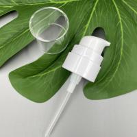 China 0.25ML/T Cream Pump Dispenser 24/400 White AS Clear Cap SS316 Spring Outside for sale