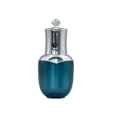 China Flower 15ml Essential Oil Bottle Dropper Oval Shape Cap 0.53oz Metallized For Cosmetic for sale
