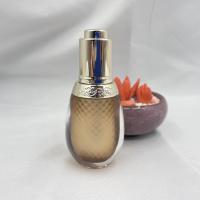 China Champagne 10ml Essential Oil Bottle Dropper Acrylic PP Shoulder Customized for sale