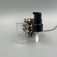 China PP Black Cream Pump Dispenser 20/410 304H Smooth Closure 0.2ML/T With Full Clear Cap for sale