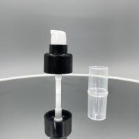 China Cream 24 410 Pump Dispenser Ribbed Closure metallized 0.2ML/T With Half Cap for sale