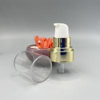 China BB Cream Pump Dispenser SS316 Spring Outside 24/410 0.5ml Dosage Clear Cap for sale